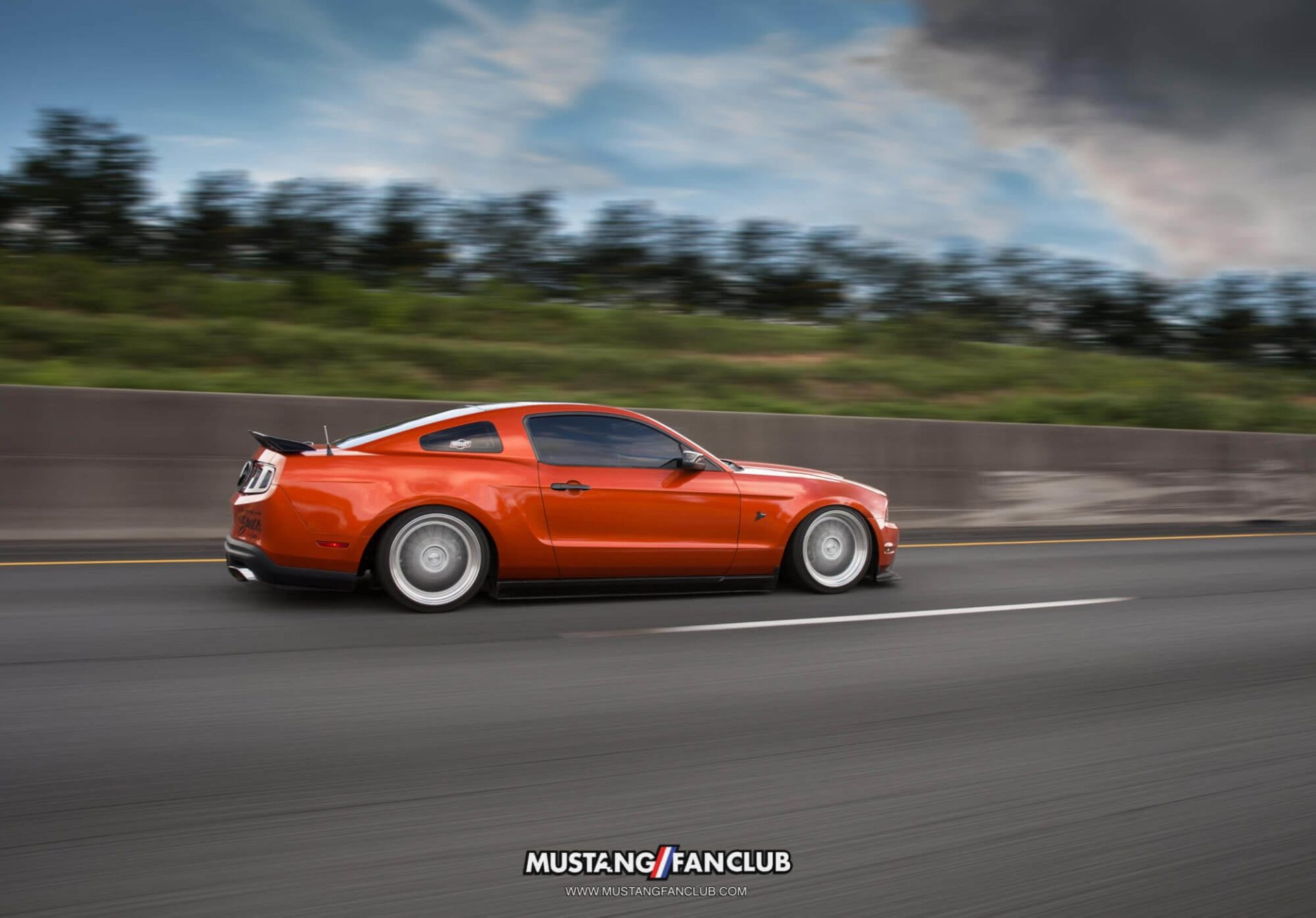 S197 Mustang featured in 3M Fiery Orange vinyl wrap!