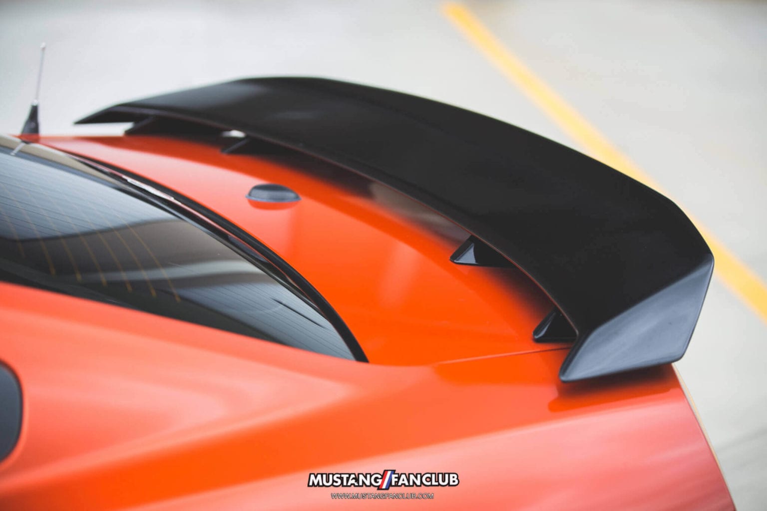 S197 Mustang featured in 3M Fiery Orange vinyl wrap!