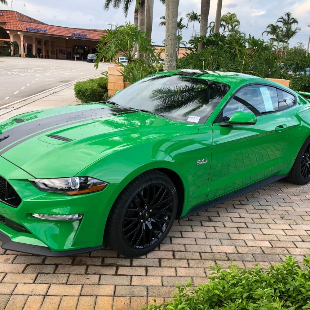 New Mustang color options for 2019! Need for Green and Velocity Blue